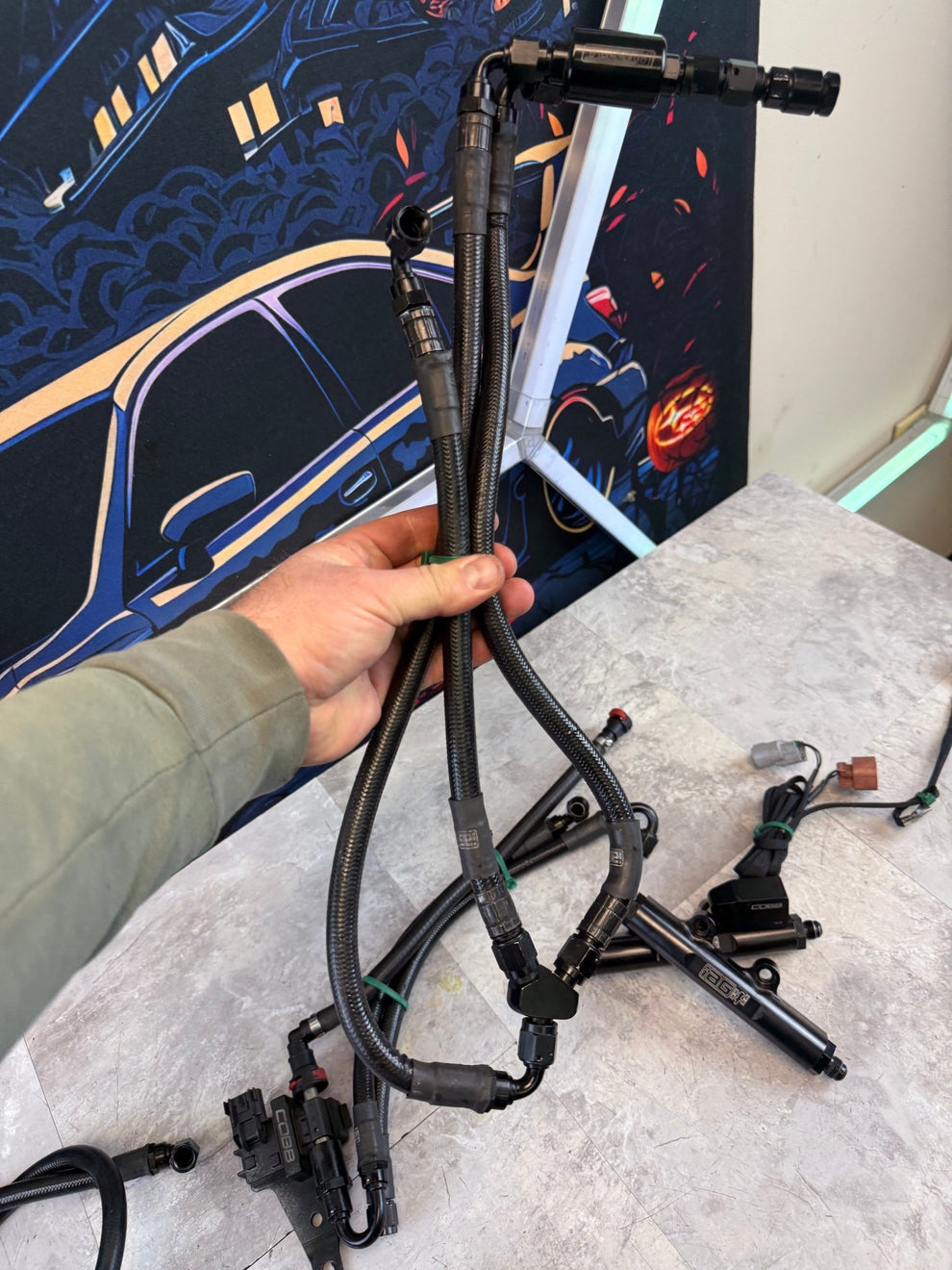 BOLT ON fuel kit for 08-21 Subaru STi 08-14 wrx IAG PTFE e85 fuel line ...