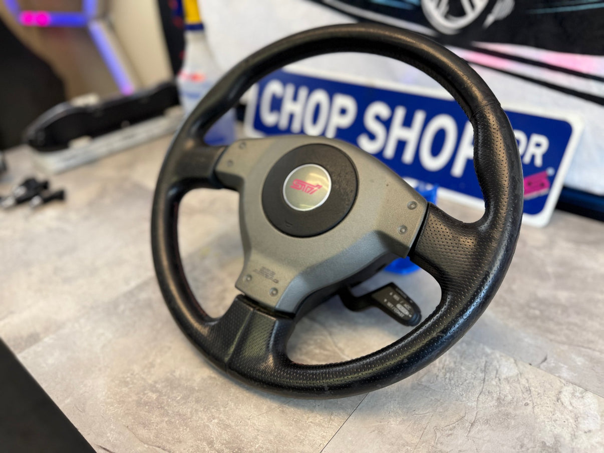 OEM Subaru STi steering wheel complete 2004 02-04 ( wrx swap ) – The ...